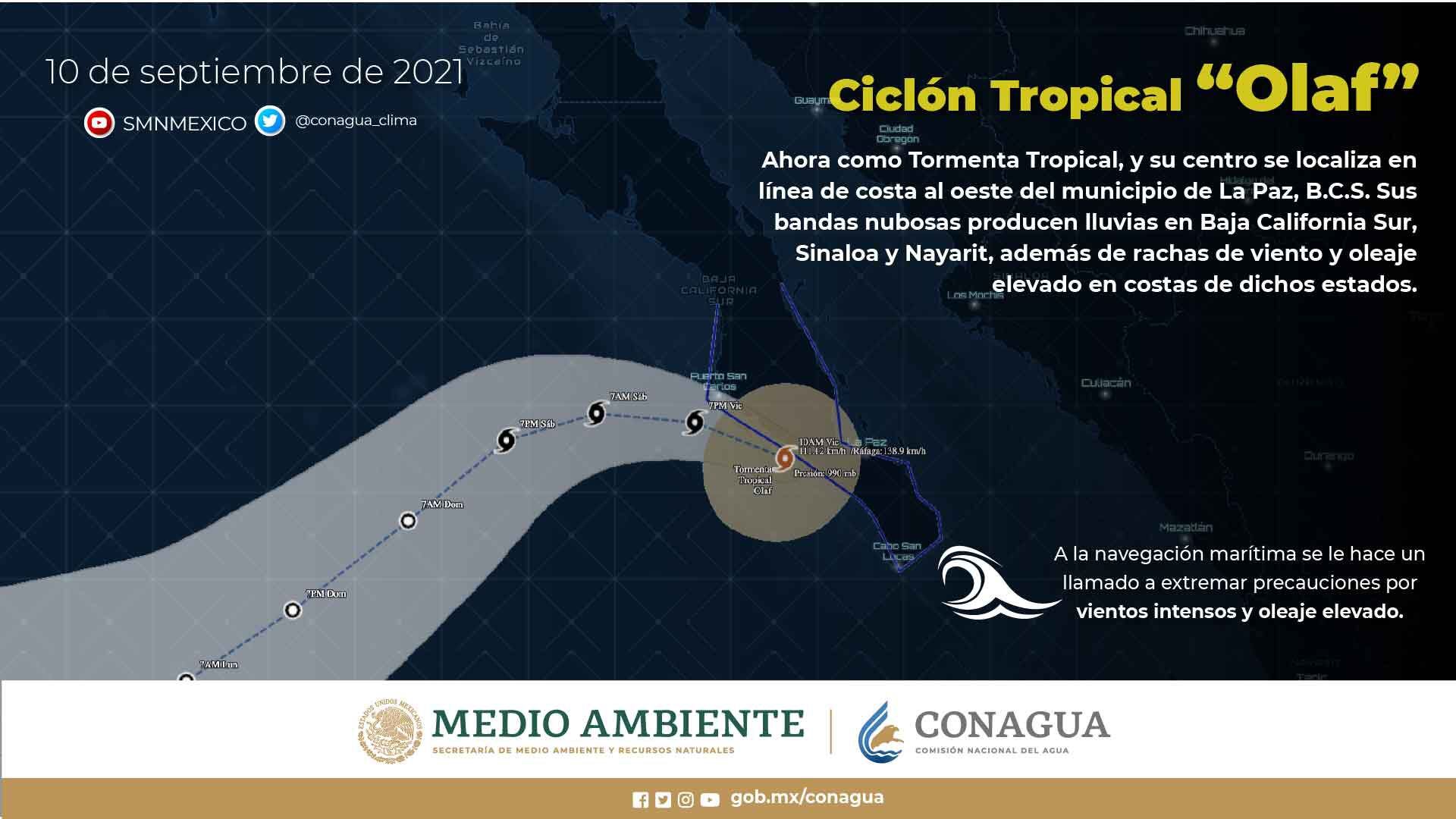 Olaf se degrada a tormenta tropical | Noticias de México | El Imparcial