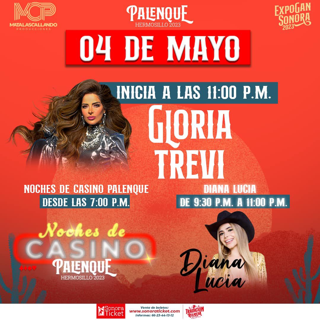 Prepárate para el espectacular palenque de Gloria Trevi en la ExpoGan ...