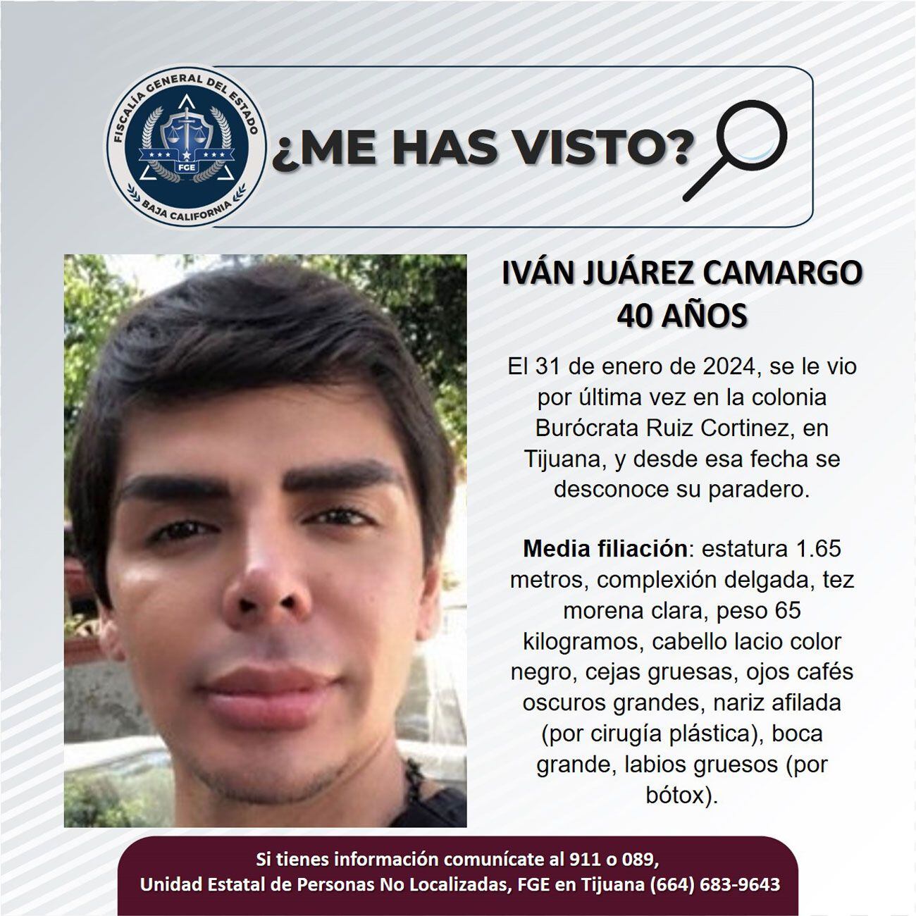 Iván Juárez Camargo, de 40 años, está desaparecido | Noticias de ...