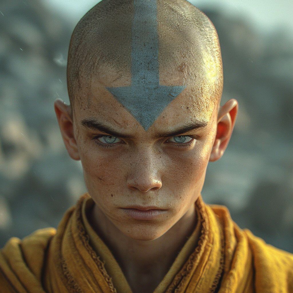 Aang se ha convertido en un joven de carne y hueso con ayuda de la IA ...