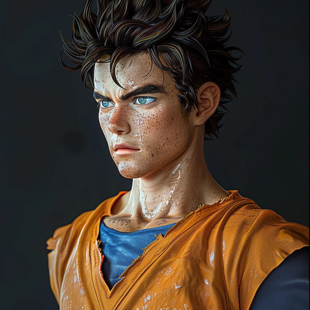 ¿Cómo se vería Gohan en la vida real?, el hijo de Goku luce sus ...