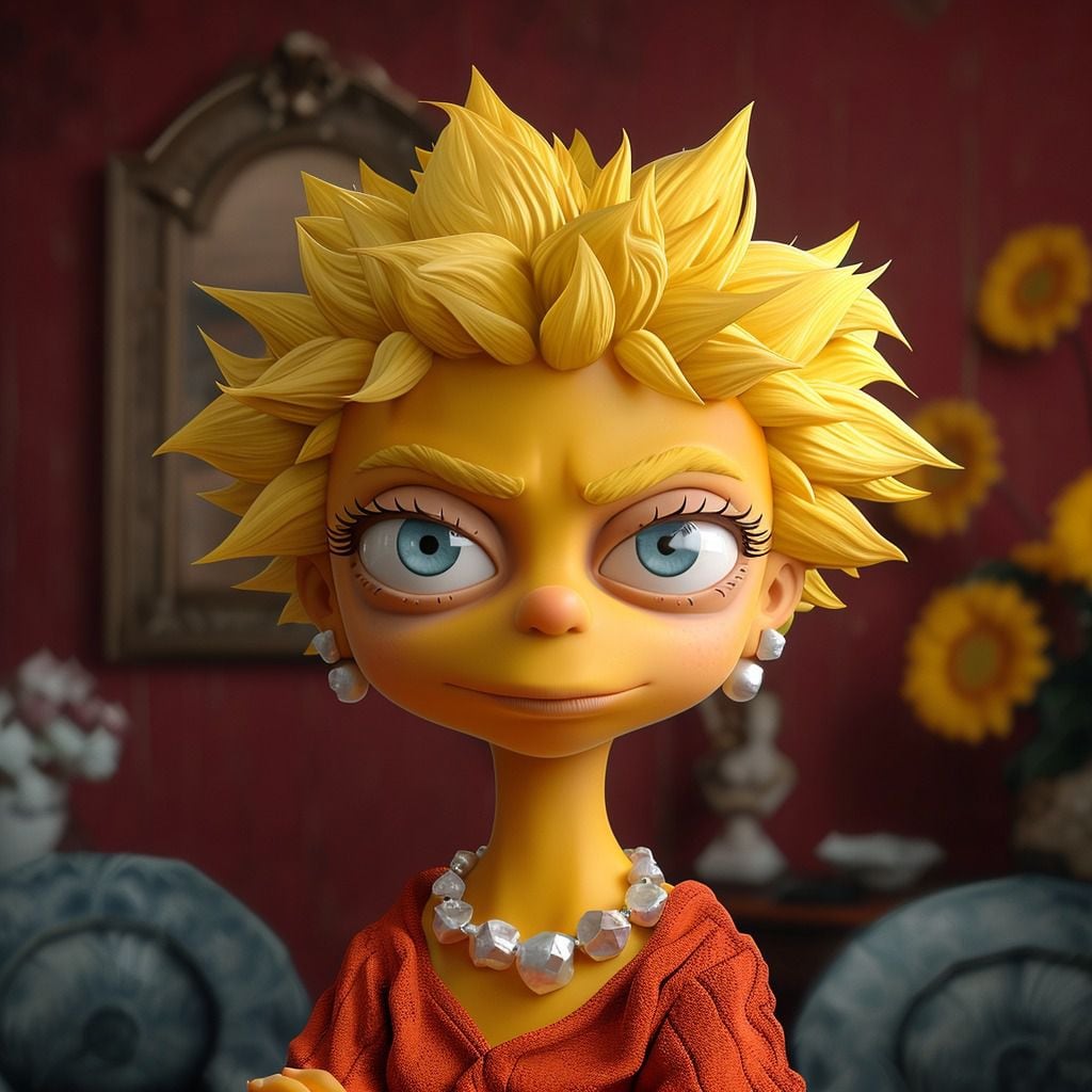 La IA se imaginó a Lisa Simpson ¡muy realista! | Noticias de México ...
