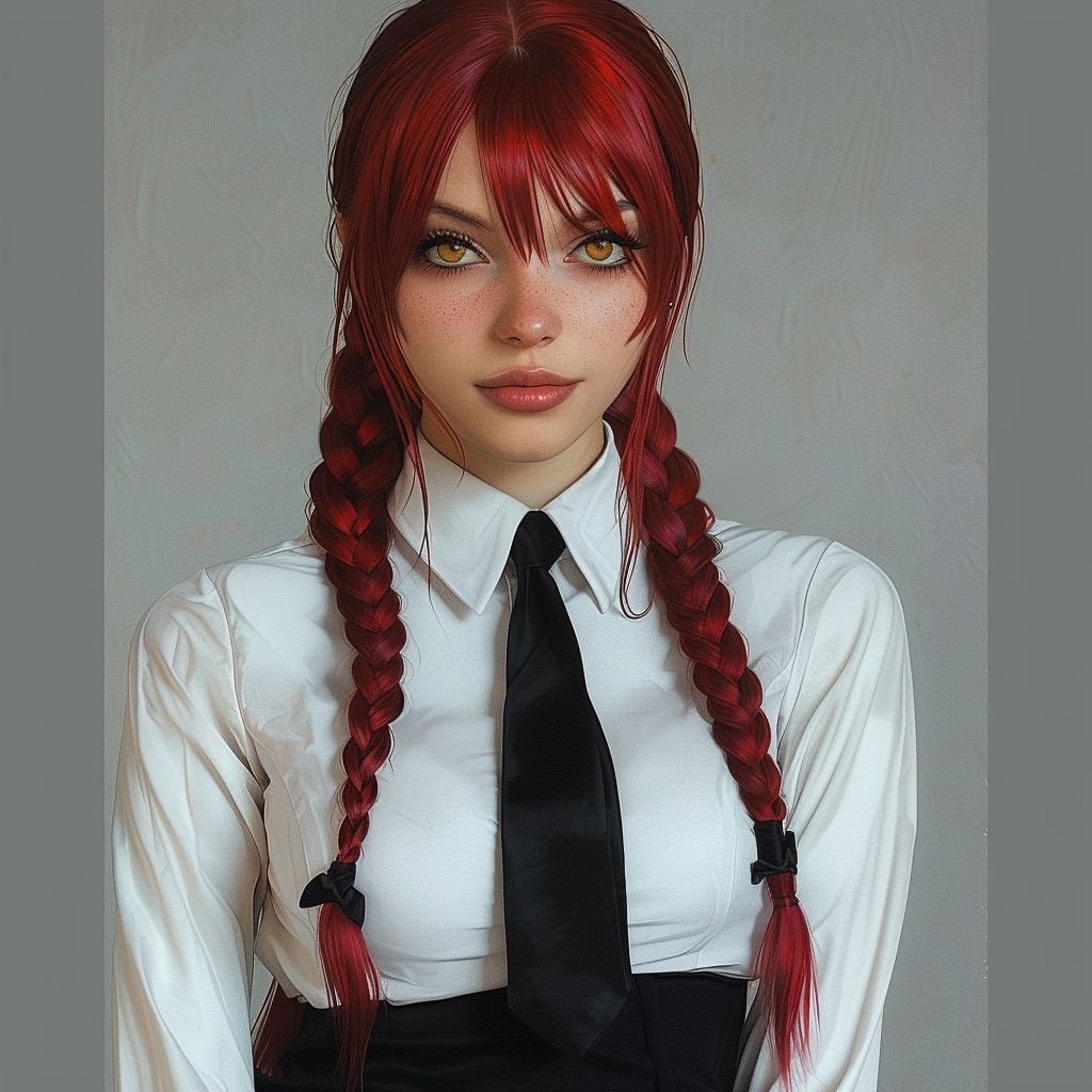 Makima de Chainsaw Man sería hermosa en la vida real según la IA ...