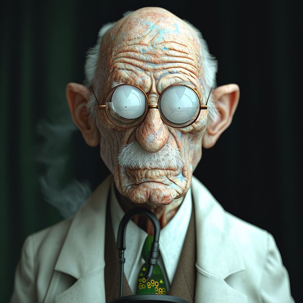 Así se vería en la vida real el Profesor Hubert de Futurama, según la ...