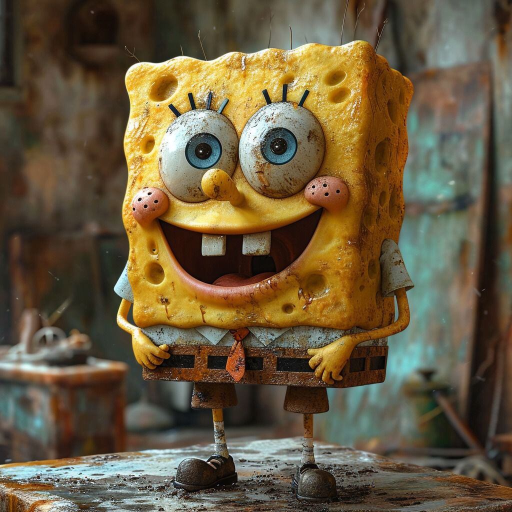Así se vería Bob Esponja en la vida real según la inteligencia ...