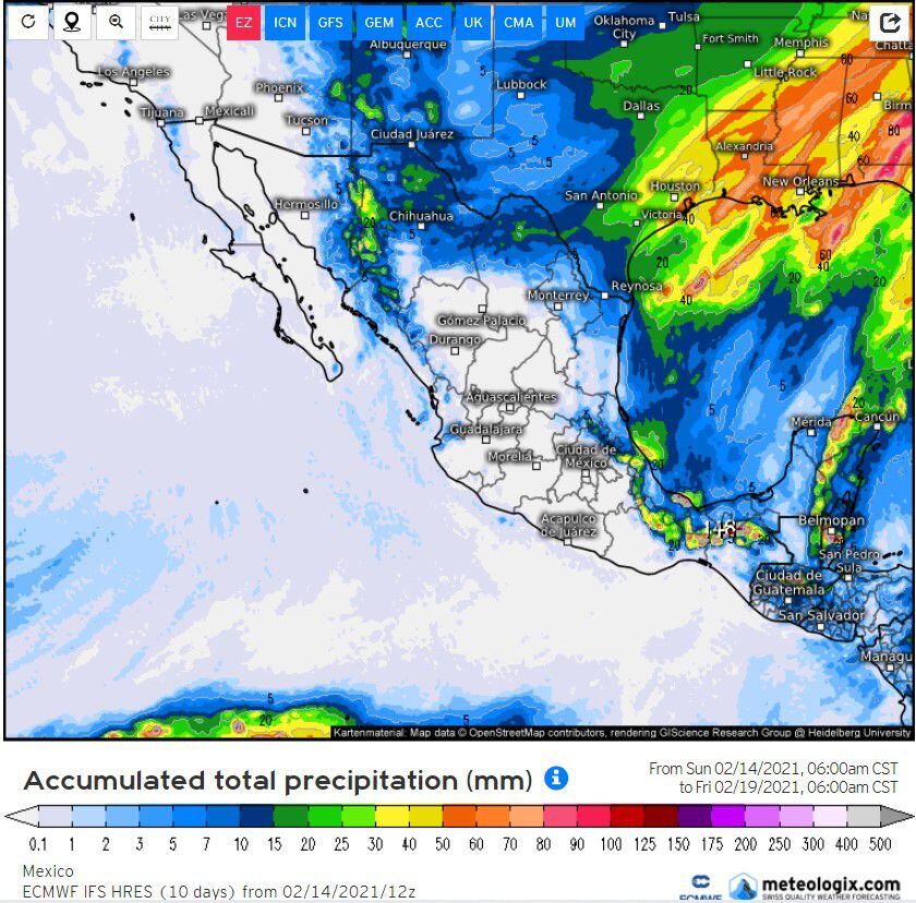 Seguirá ambiente gélido en el Norte de México; prevén nevadas ...