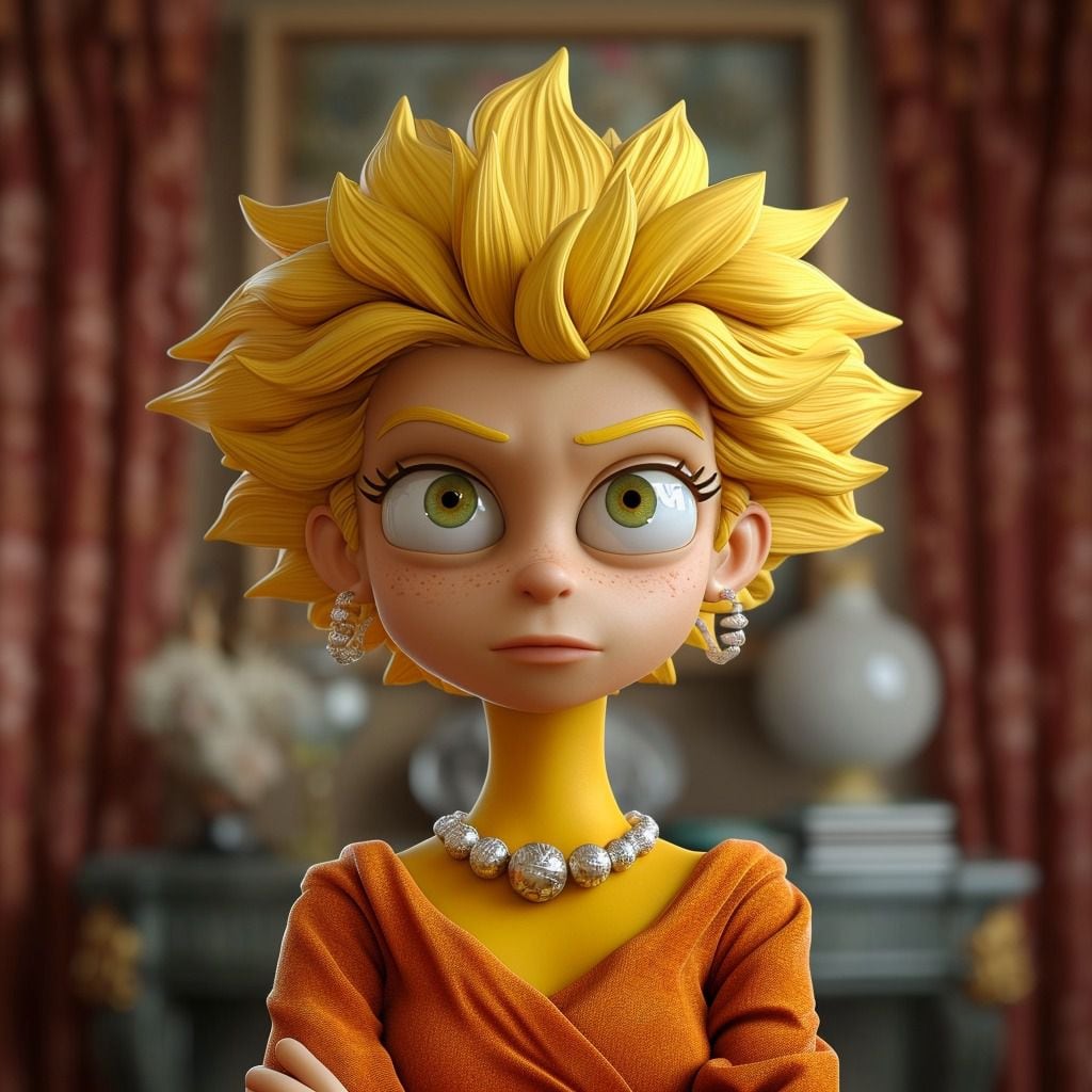 La IA se imaginó a Lisa Simpson ¡muy realista! | Noticias de México ...