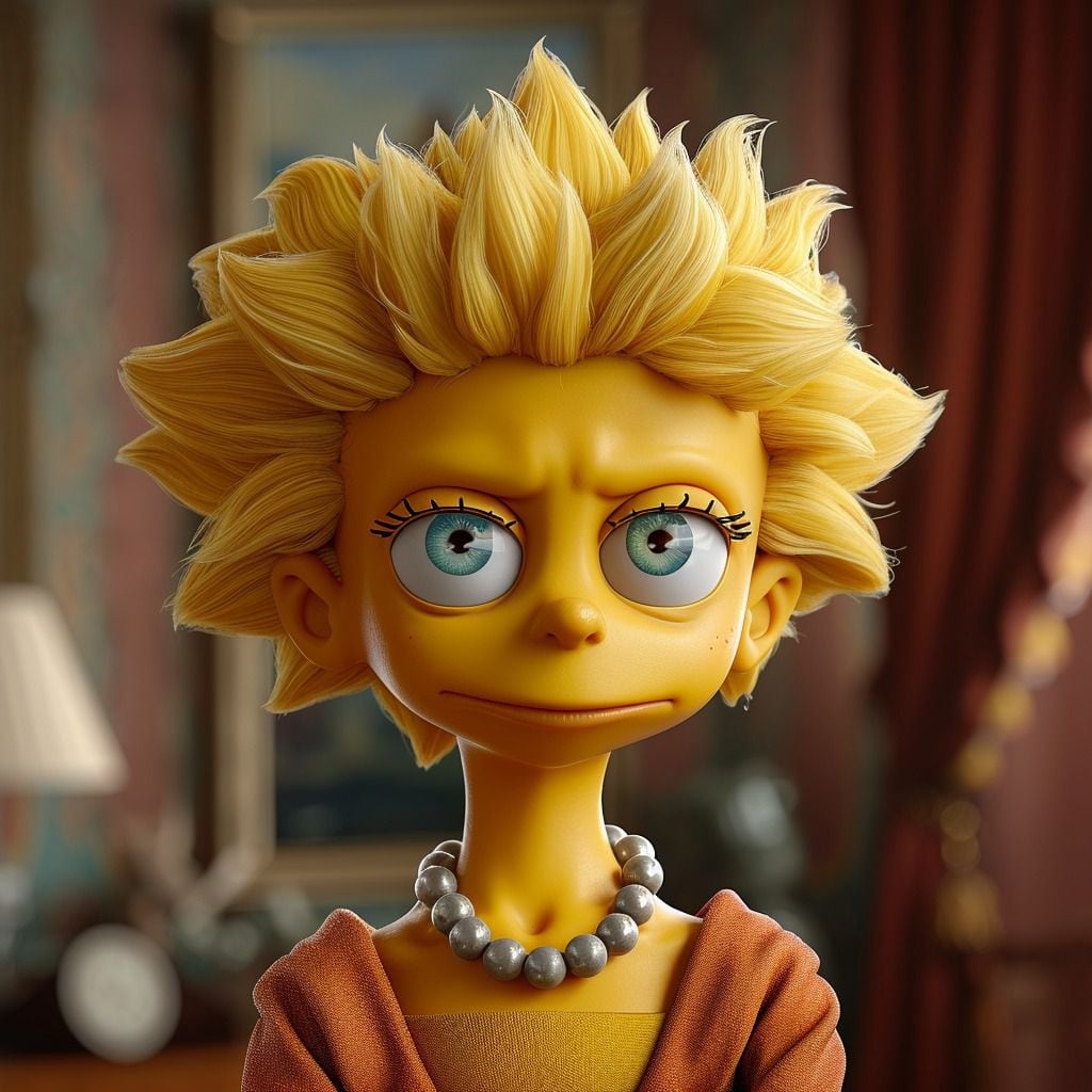 La IA se imaginó a Lisa Simpson ¡muy realista! | Noticias de México ...