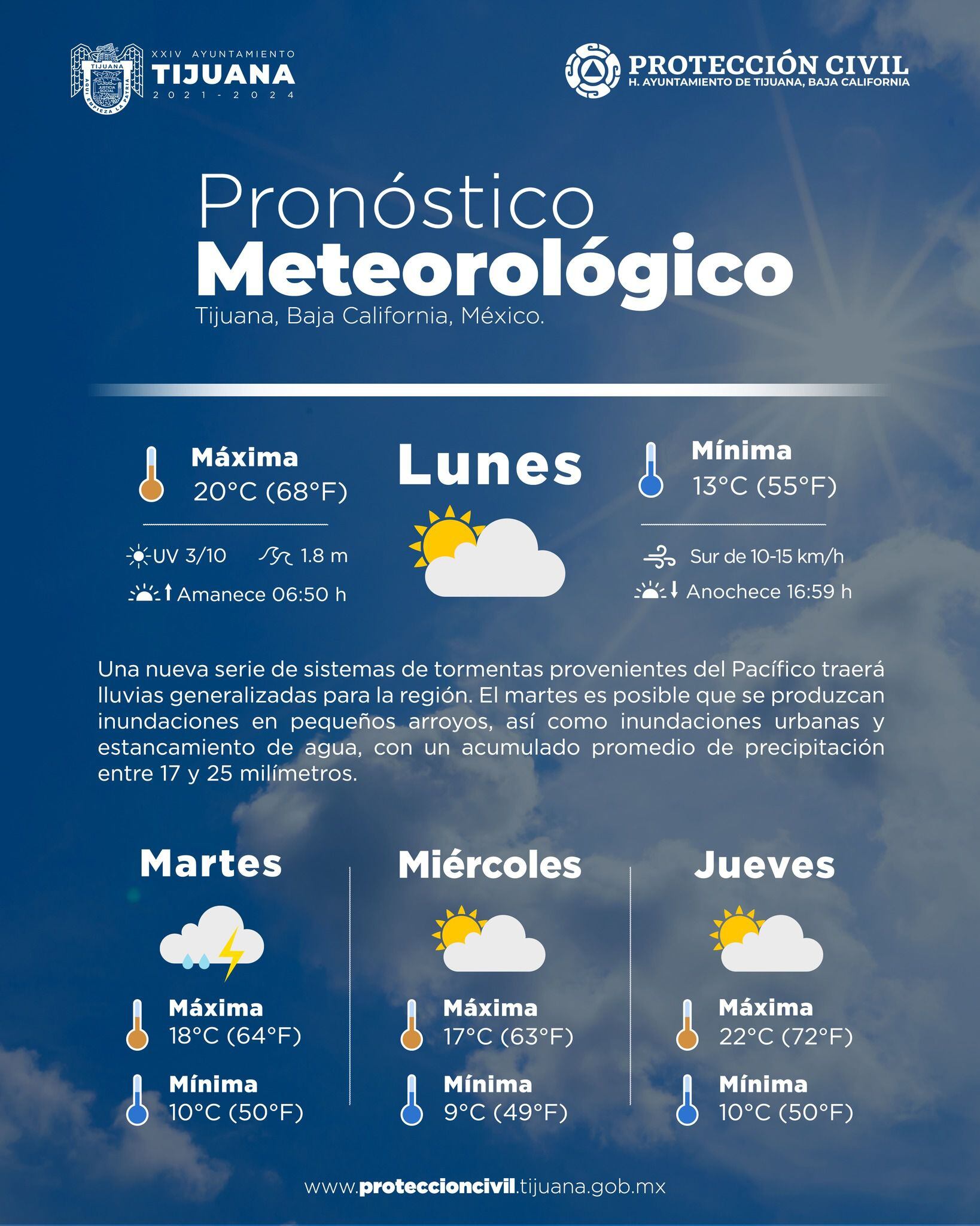 Clima Tijuana: Volverá a llover este martes | Noticias de Tijuana | El ...