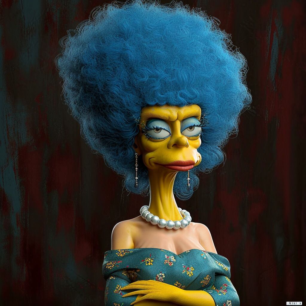 Cómo se vería Marge Simpson en la vida real según la IA | Noticias de ...