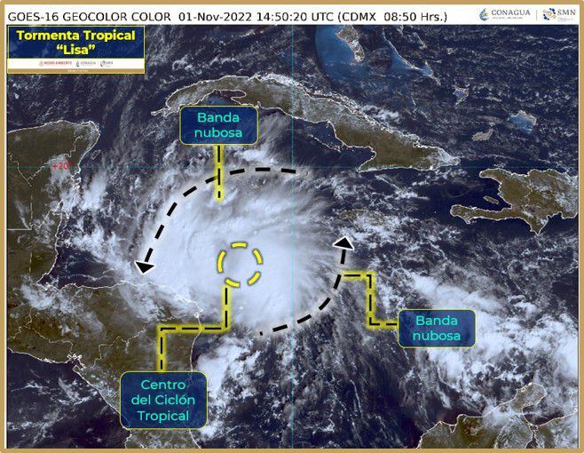 Tormenta tropical Lisa: ¿Cuál es su trayectoria y qué estados afectará? | Noticias de México ...