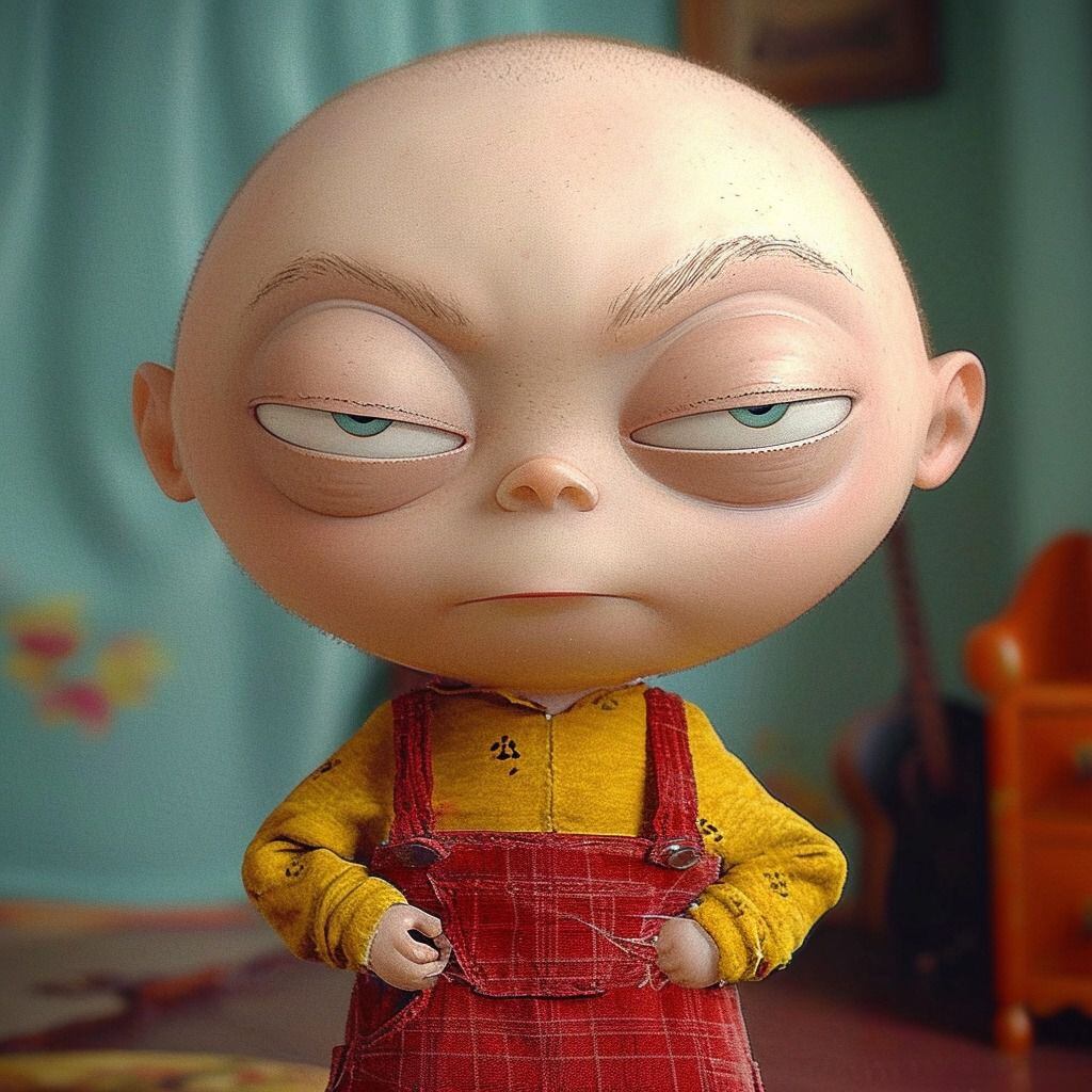 Stewie Griffin: Así se imaginó la IA al malcriado niño de Padre de ...