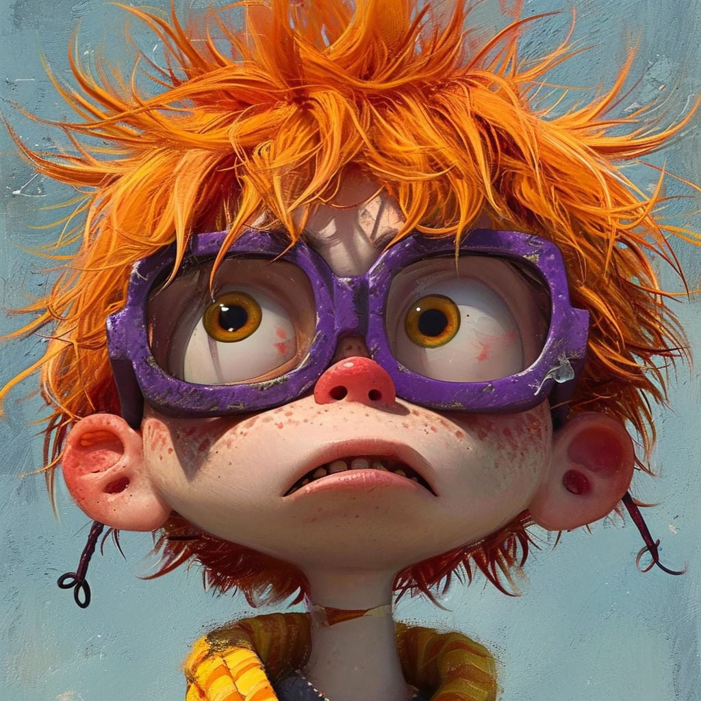 La inteligencia artificial crea a Carlitos de los Rugrats de manera ...